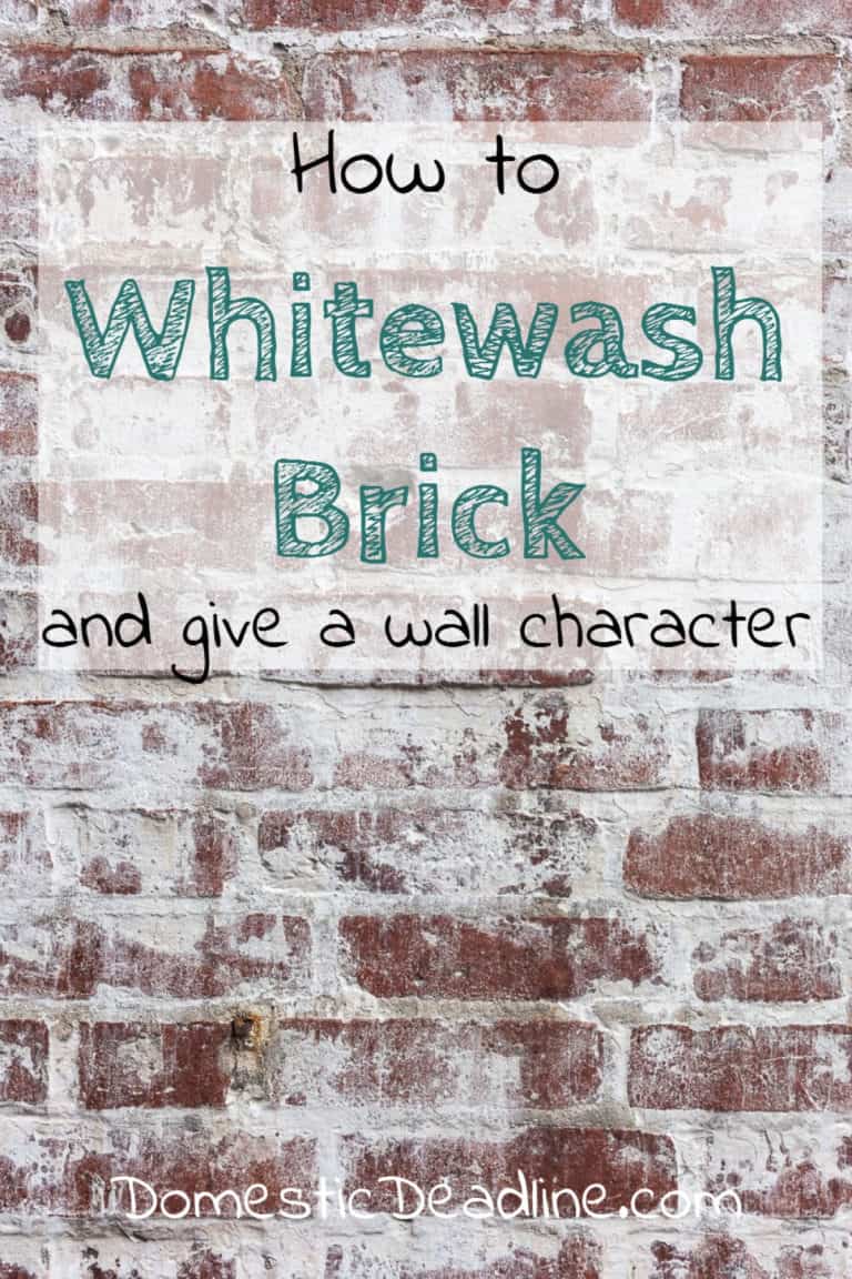 Farmhouse Inspired Whitewash Brick Fireplace Wall