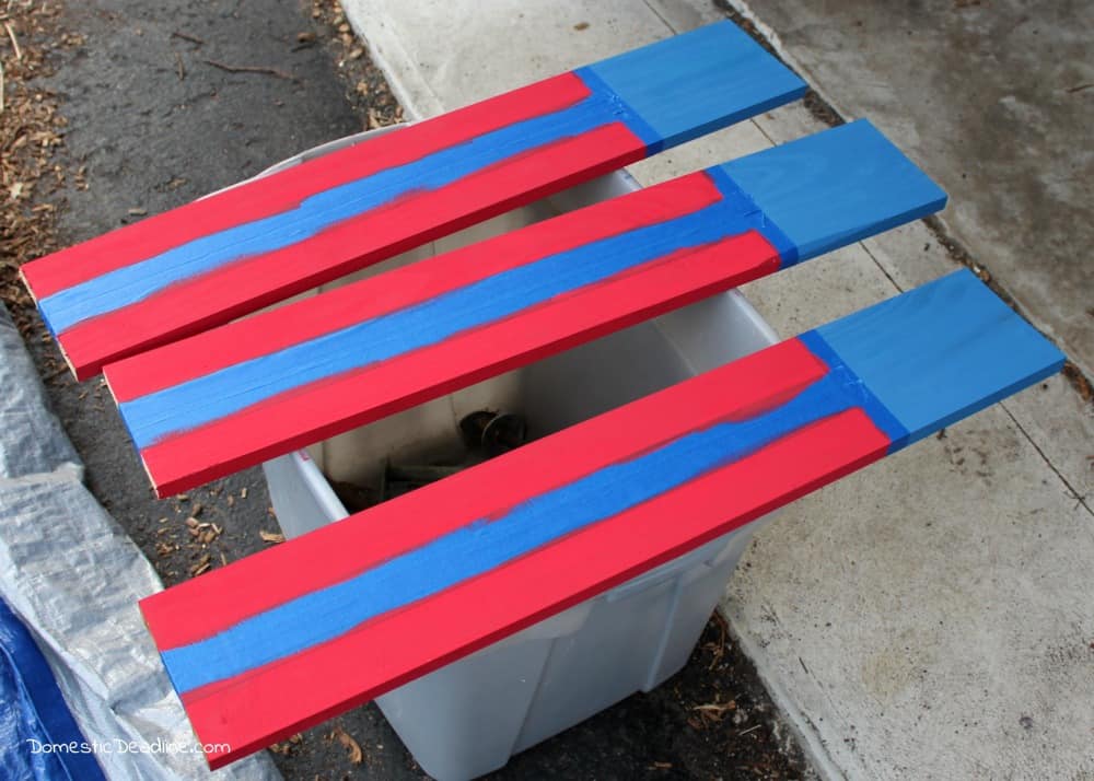 DIY Wooden Outdoor Flag Decor - Domestic Deadline