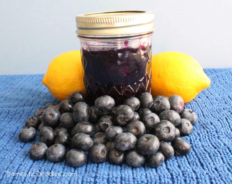 Lemon Blueberry Preserves Homemade Easy Canning Domestic Deadline