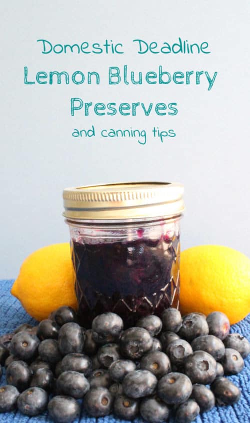 Lemon Blueberry Preserves Homemade Easy Canning Domestic Deadline