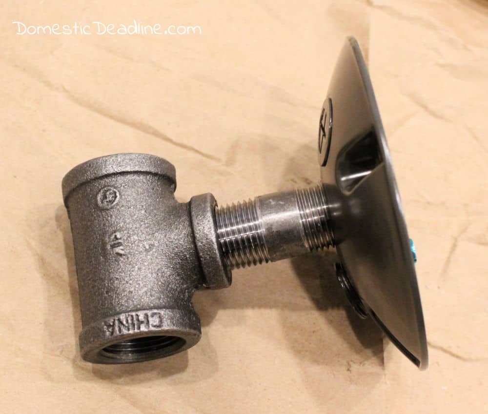 DIY Industrial Pipe Light Fixture Farmhouse Bathroom