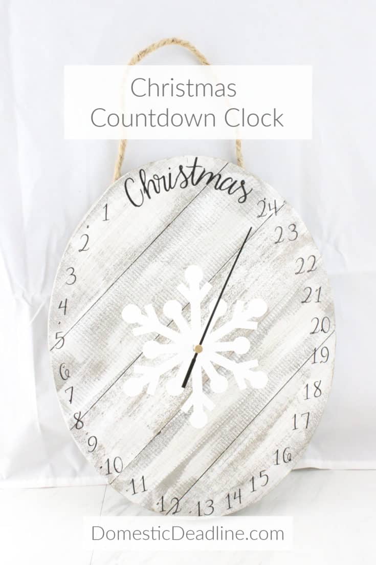 DIYChristmas Countdown Clock for Advent